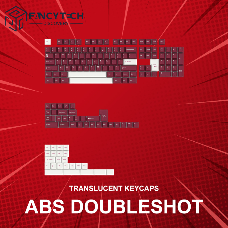คีย์แคป FancyTech ABS Doubleshot translucent keycaps | Shopee Thailand