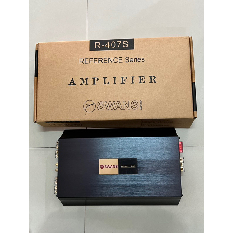 6500บาท แอมป์4Ch Class AB ขับกลางแหลม ยี่ห้อ SWANS รุ่นR-407S 130x4Ch ติดรถยนต์ | Shopee Thailand
