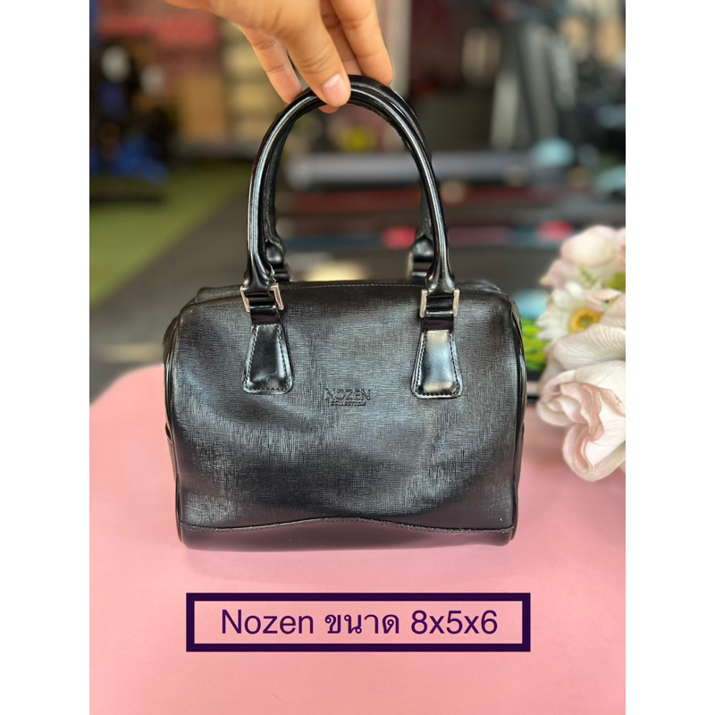 🔥 ส่งฟรี 🔥 Nozen กระเป๋ามือสอง ทรงหมอน 8” ใหม่และน่ารักมาก หนังซาเฟียโน ...