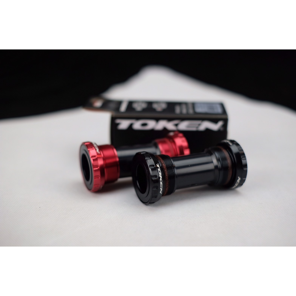 กระโหลกแบร์ริ่ง TOKEN รุ่น TK877EX เกลียวอังกฤษ Shimano Road&MTB มีสีแดง สีดำ | Shopee Thailand