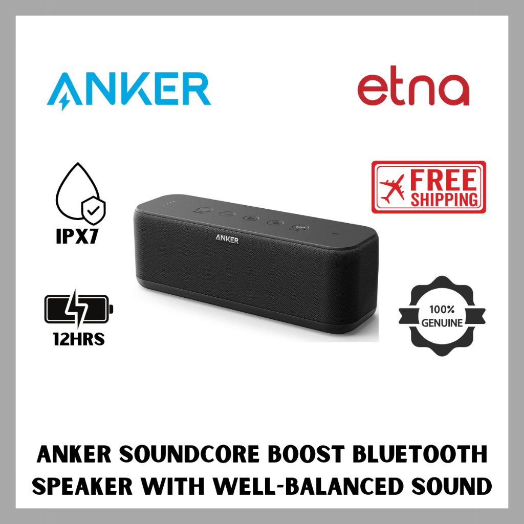 Anker Soundcore Boost Bluetooth Speaker with Well-Balanced Sound ...