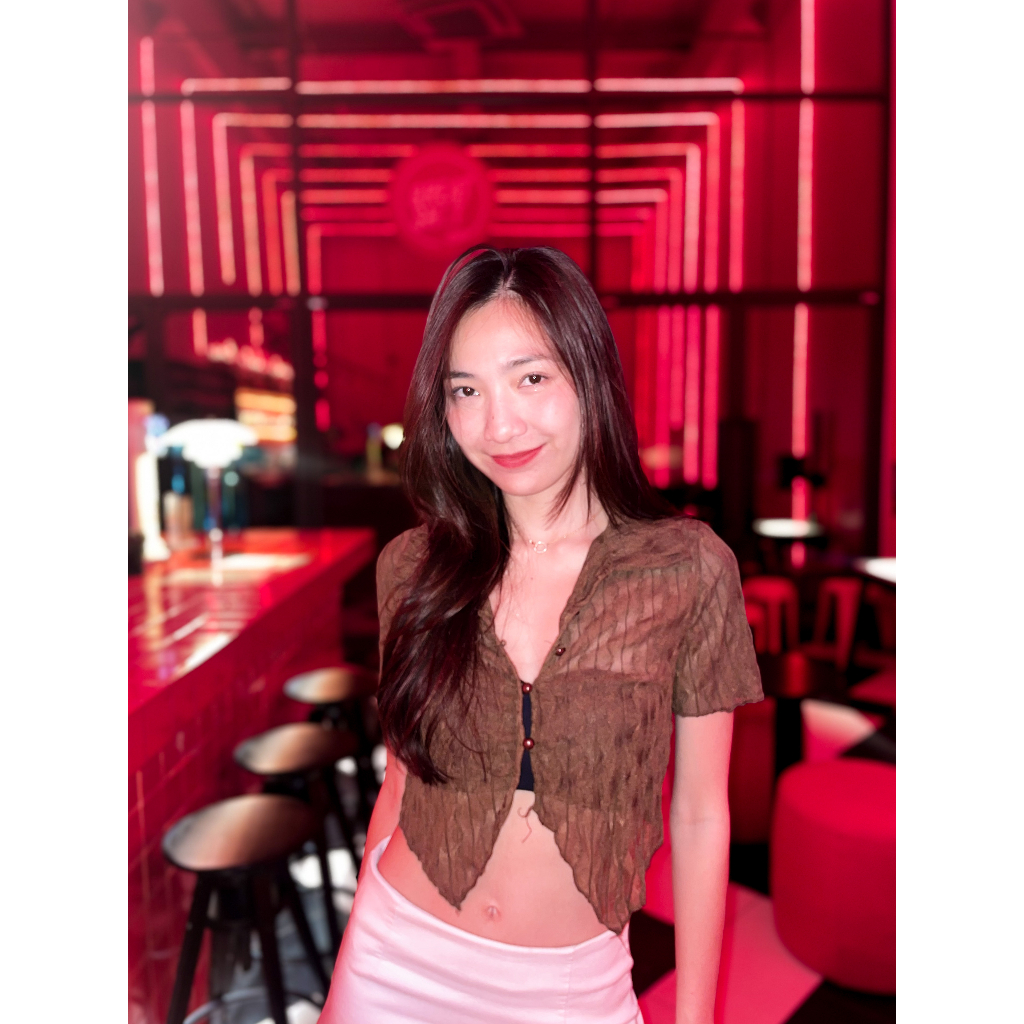 Cicishop(J333) เสื้อcropแขนสั้นY2k เบาๆมีปก มีกระดุม แซ่บแบบมีสไตล์ แมทซ์ง่าย | Shopee Thailand