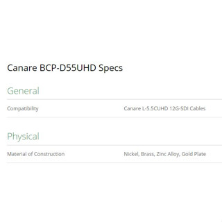หัว BNC BCP-D55UHD 12G-SDI 75 Ohm for L-5.5CUHD 12G-SDI 4K Canare คุณภาพสัญญาณดีที่สุด | Shopee ...