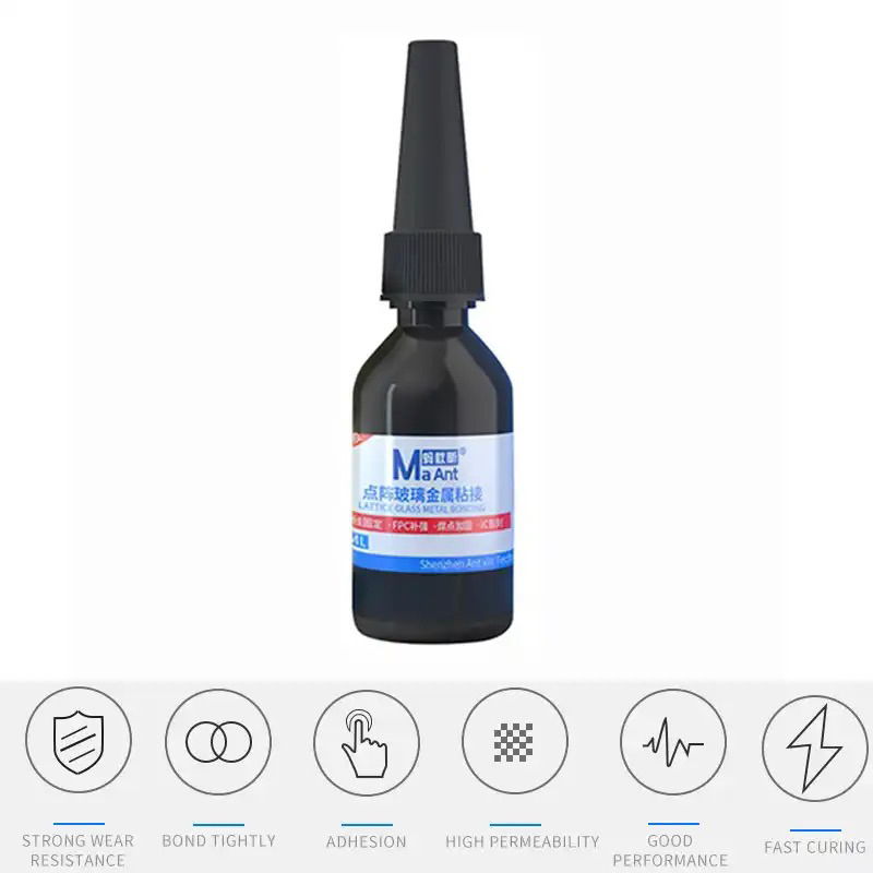 MaANT รหัสผ่านโปร่งใสกาว Dot Matrix แก้วกาวพิเศษการฉายรังสี UV Shadow มือถือ Face Repair MY-F007 ...