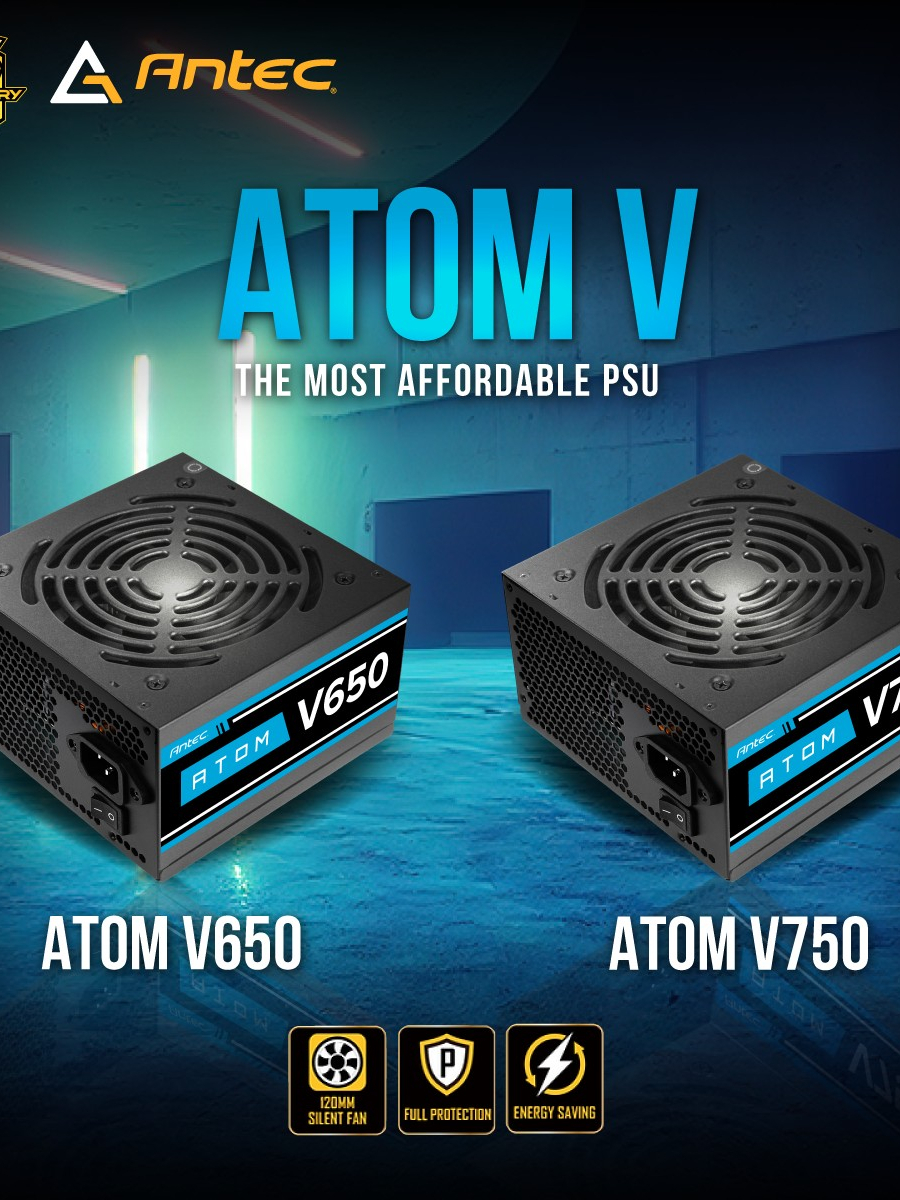 POWER SUPPLY (อุปกรณ์จ่ายไฟ) ANTEC ATOM V650 V750 ของใหม่ | Shopee Thailand