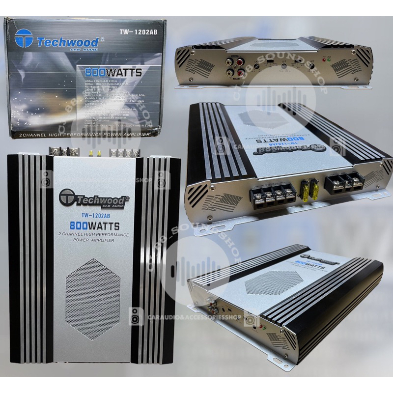 POWER 2CH TECHWOOD รุ่น TW-1202AB 800WATTS | Shopee Thailand