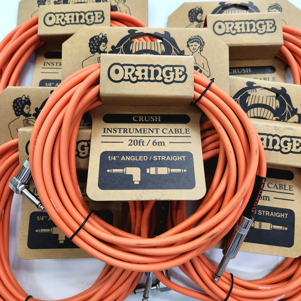 สายสัญญาณหัวตรง-งอ Orange Instrument Cable (สายแจ๊คกีตาร์, เบส, อุปกรณ์ ...