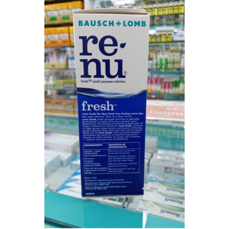 Renu Fresh 120 ML. #renu #renu120 #น้ำยาล้างคอนแทคเลนส์ | Shopee Thailand