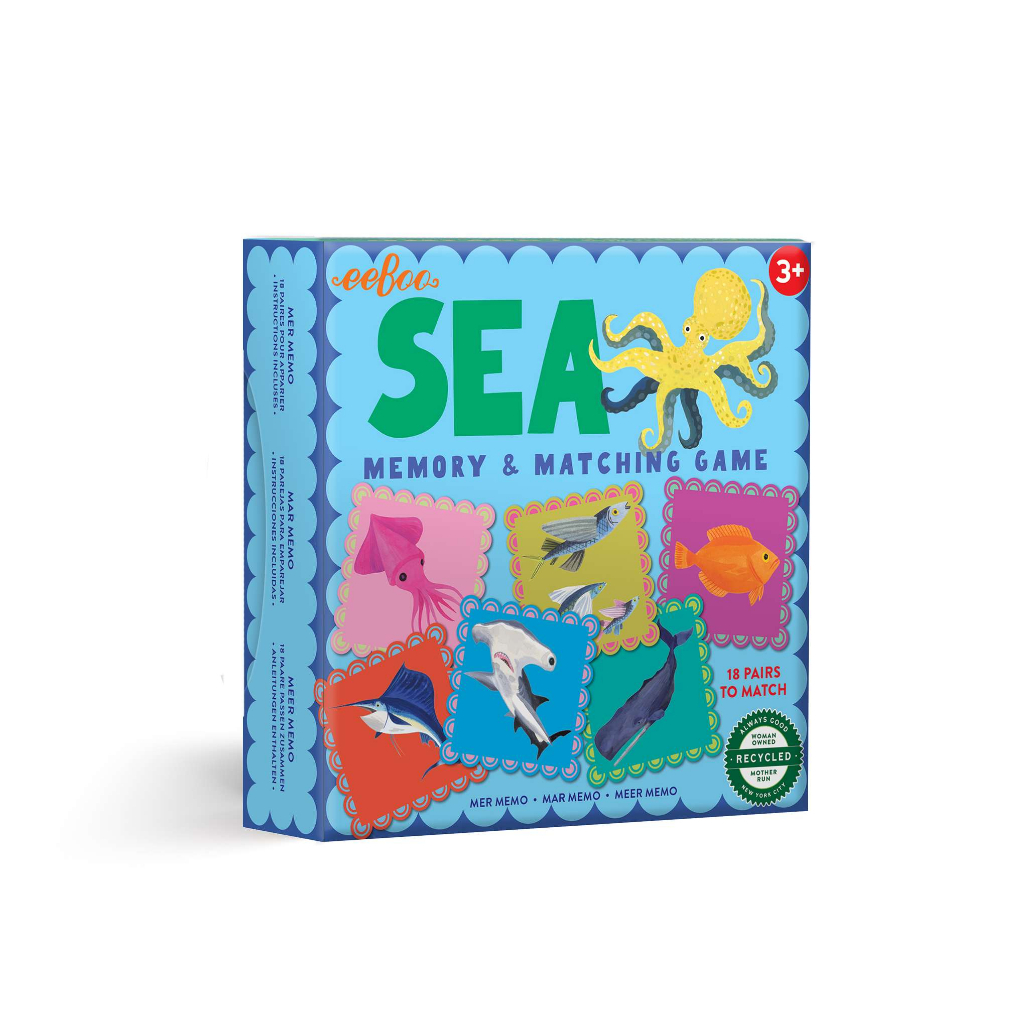 eeBoo Sea Little Square Memory Game เกมจับคู่สัตว์ทะเล สำหรับเด็กเล็ก ...
