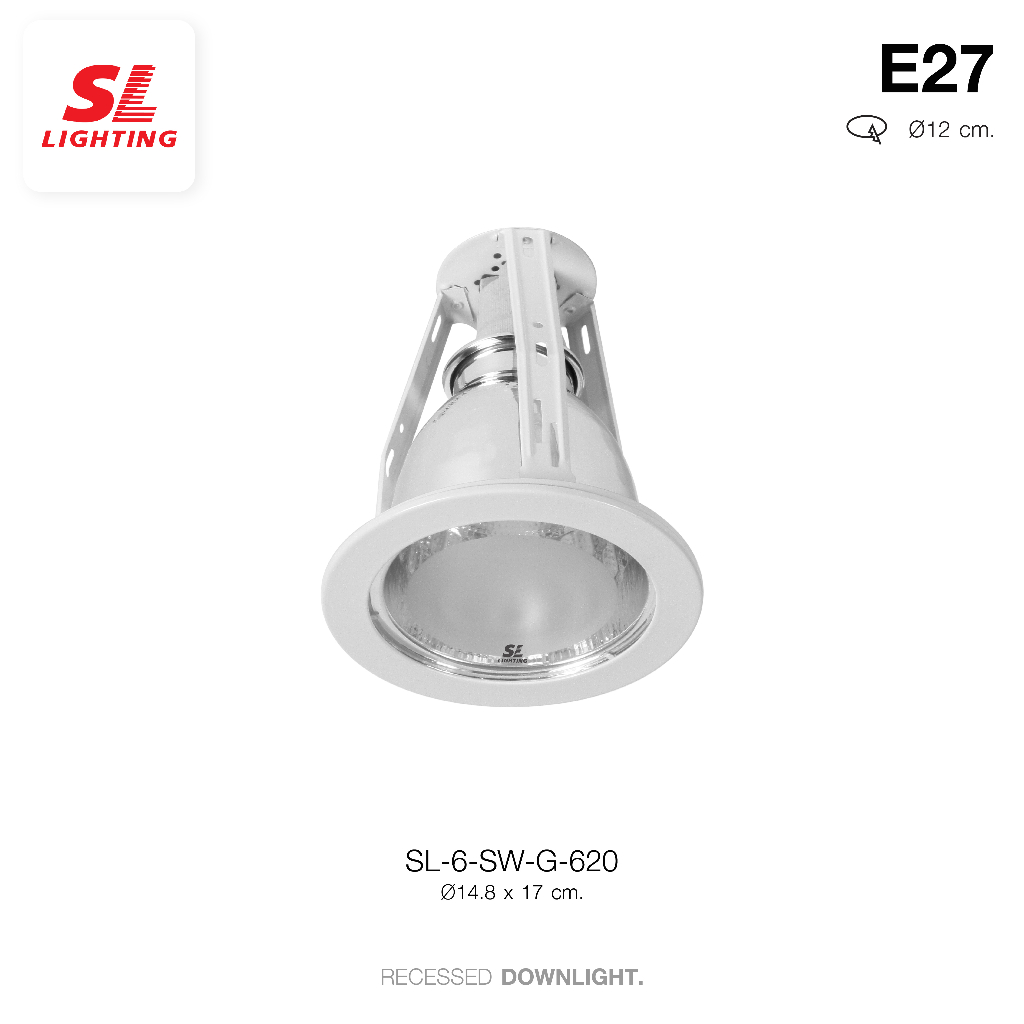 SL LIGHTING | Recessed Downlight General โคมไฟดาวน์ไลท์ฝังฝ้า หน้ากระจก ...
