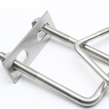 จัดส่งฟรี 304 สแตนเลส M6M8 มุมขวา U-bolt U-tube คลิป U-สกรู baffle Square ขี่ CLAMP | Shopee ...