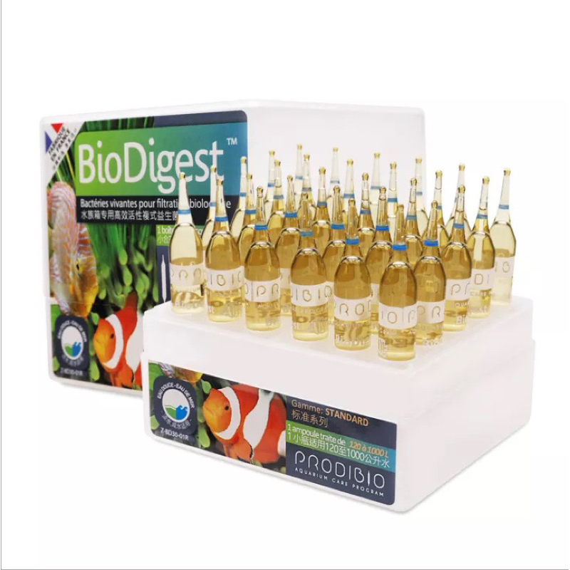 Prodibio BioDigest, แบคทีเรียสำหรับตู้ปลา ช่วยลดแอมโมเนีย ไนเตรต (1 ...