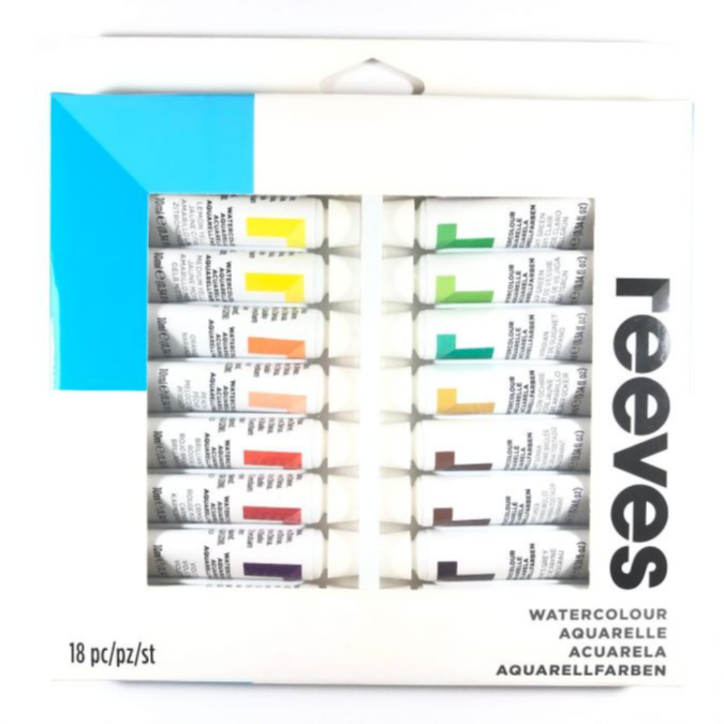 (KTS)สีน้ำ ตรา REEVES Watercolour 18 สี 12 ml. | Shopee Thailand