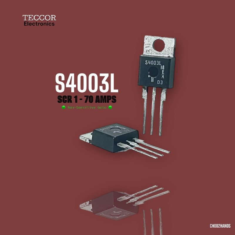 S4003L MOSFET Power SCR 1-70 AMPS NON-SENSITIVE GATE Teccor Electronics ...