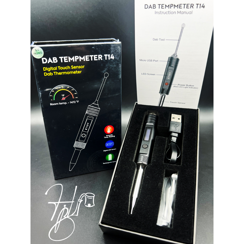 Dab Tempmeter T14, Dab Termometer for Quartz Banger, Wax/Shatter/Dab ...