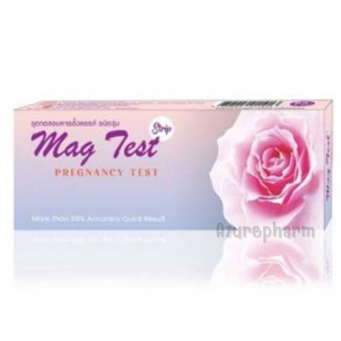 MAG TEST STRIP (แม็กเทสต์ สตริป) ชุดทดสอบการตั้งครรภ์ ชนิดจุ่ม 1ชุด ...
