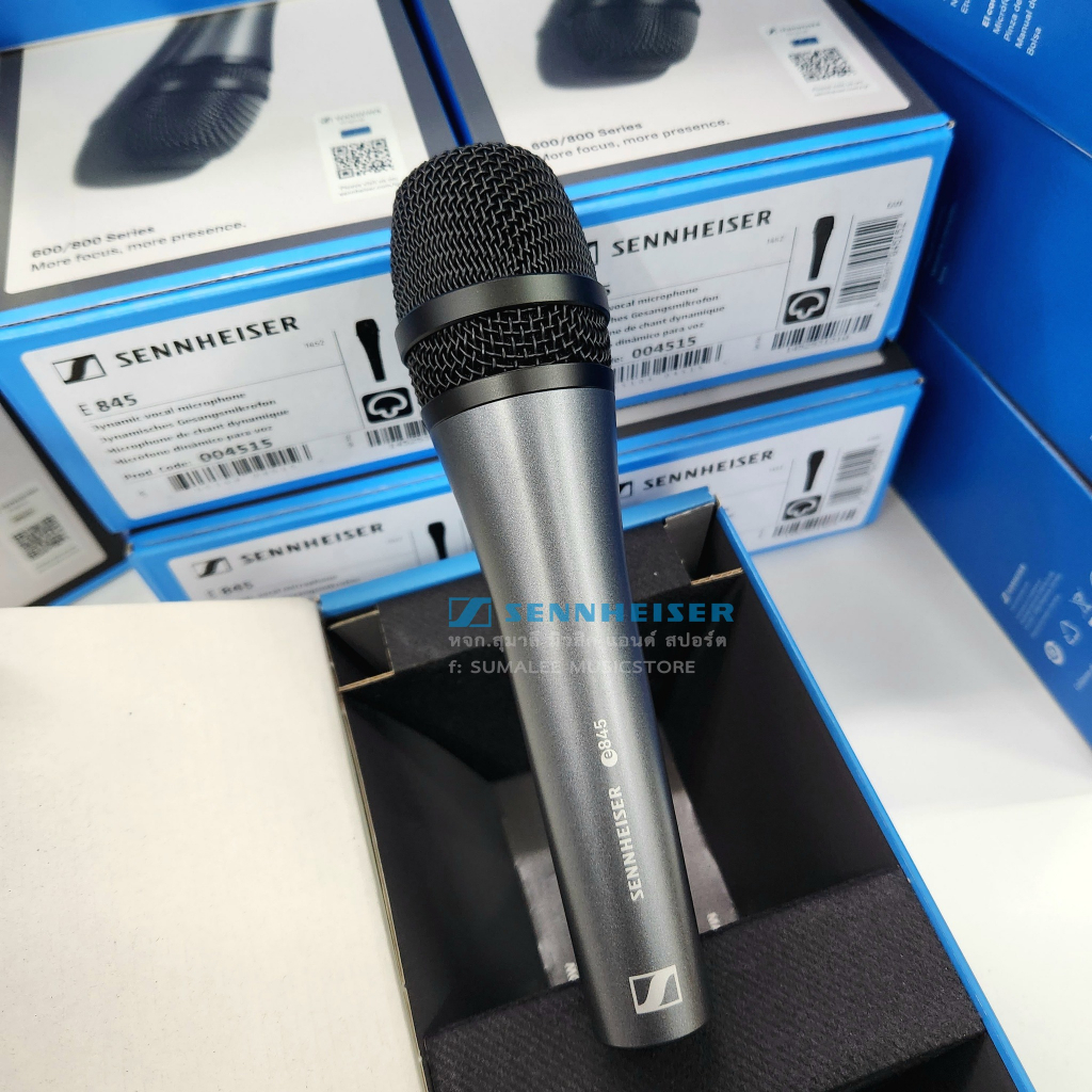 [ลดเพิ่ม 10% 10DD7JUNE ] ไมโครโฟน Sennheiser e845, e845s Dynamic(ไดนามิค) แบบ super-cardioid ...