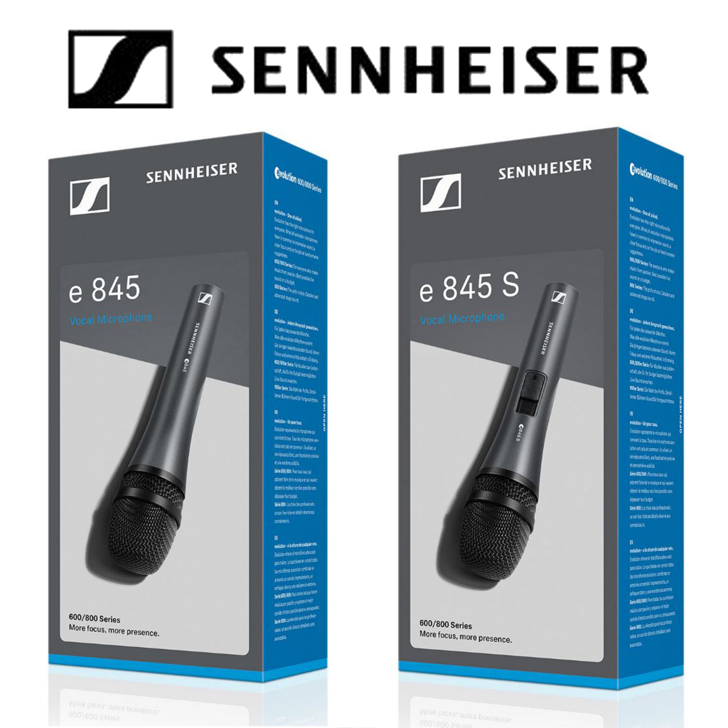 [ลดเพิ่ม 10% 10DD7JUNE ] ไมโครโฟน Sennheiser e845, e845s Dynamic(ไดนามิค) แบบ super-cardioid ...