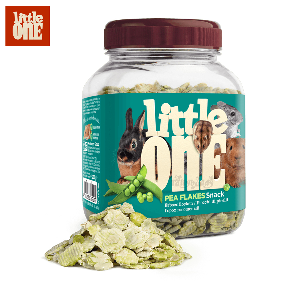 Little One snack Pea flakes ขนมกระต่ายและสัตว์ฟันแทะ รสถั่้วลันเตาอบ ...