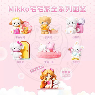 Miniso X Mikko Characters illustrations Stay at Home series blind box ...