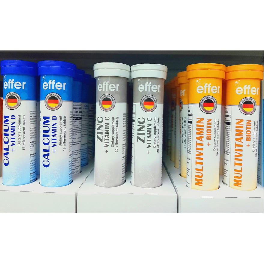 Effer เม็ดฟู่เสริมอาหาร นำเข้าจากเยอรมัน ผลิตภัณฑ์เสริมอาหาร calcium ...