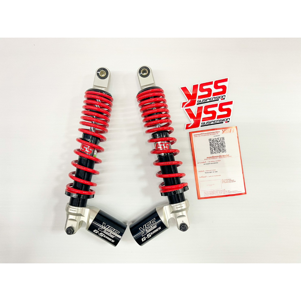 โช้คหลัง (YSS) G-SERIES LAMBRETTA X300 23 BLACK RED BLACK **ของแท้มีใบรับประกัน** | Shopee Thailand