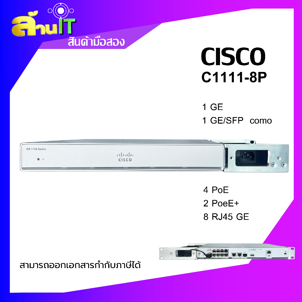 CISCO C1111-8P Cisco 1000 Series Integrated Services Routers | Shopee ...
