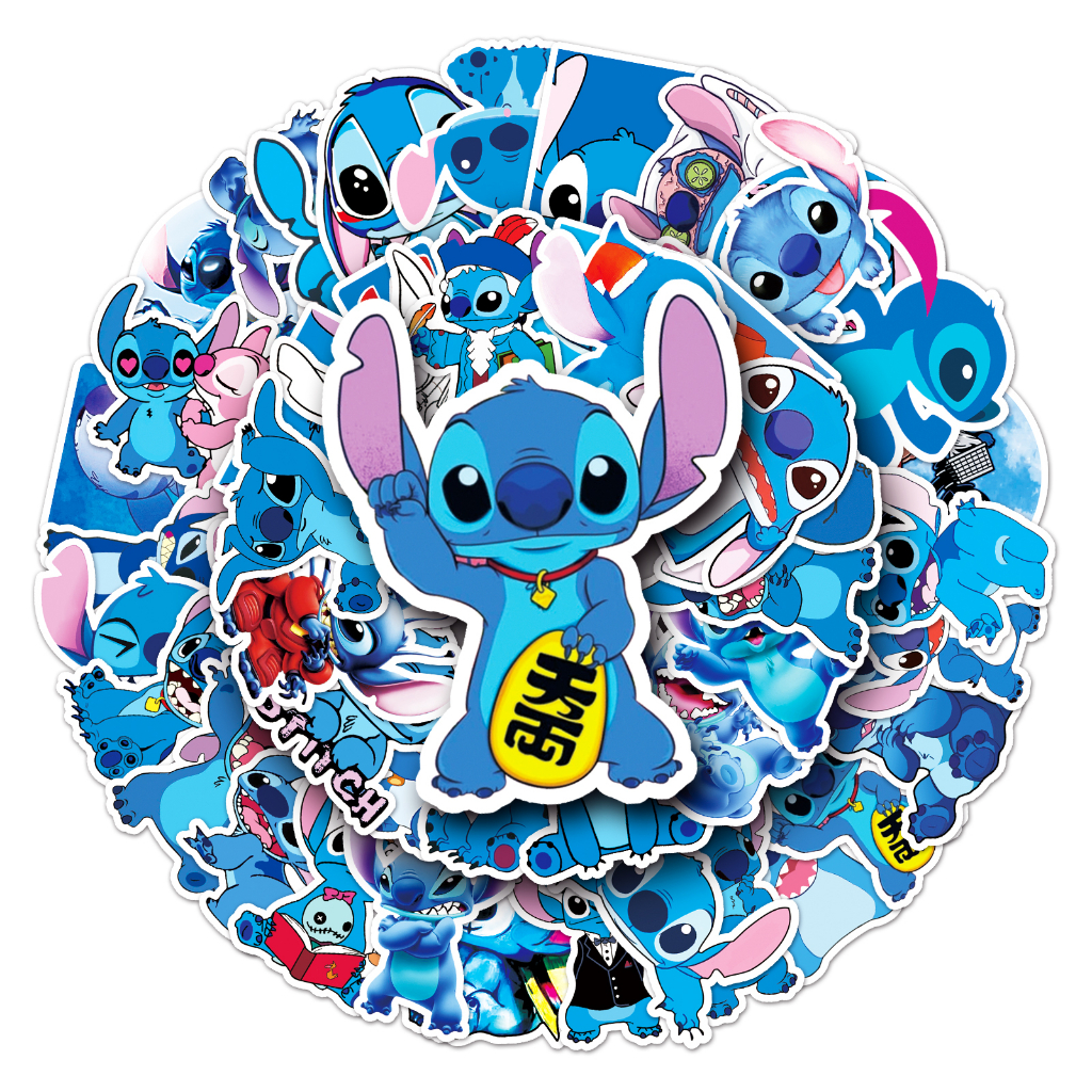 พร้อมส่ง New การ์ตูน สติช Stitch sticker สติกเกอร์กันน้ำรูปแบบที่ ...