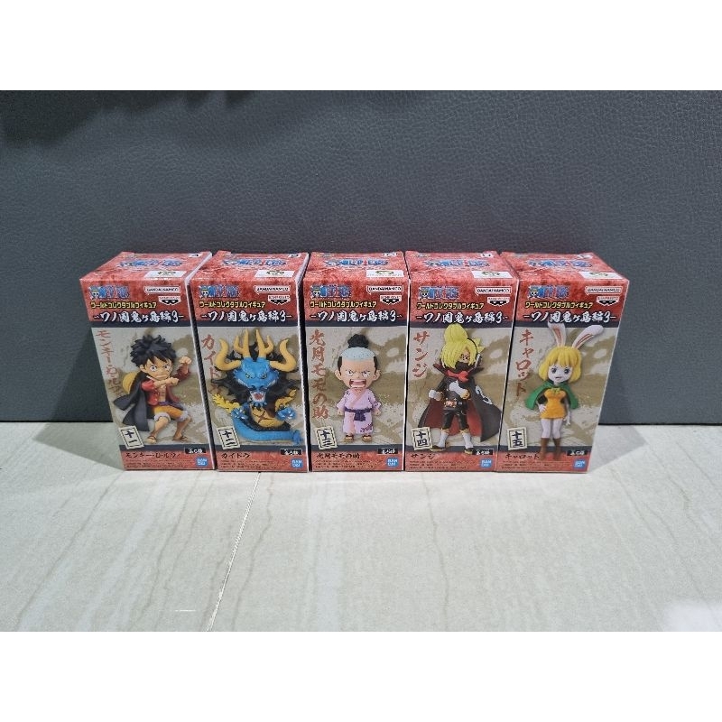 ขายแยก! One Piece wcf Wano Country Onigashima Vol.3 มือ1 DT ลูฟี่ มังกรไคโด โมโมะ ซันจิ แครอท ...