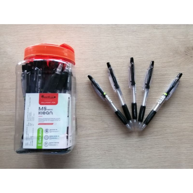 ปากกา QuanTum M5 MAXX Klean หมึก สีดำ 0.5 มม. (1x50 ด้าม) | Shopee Thailand