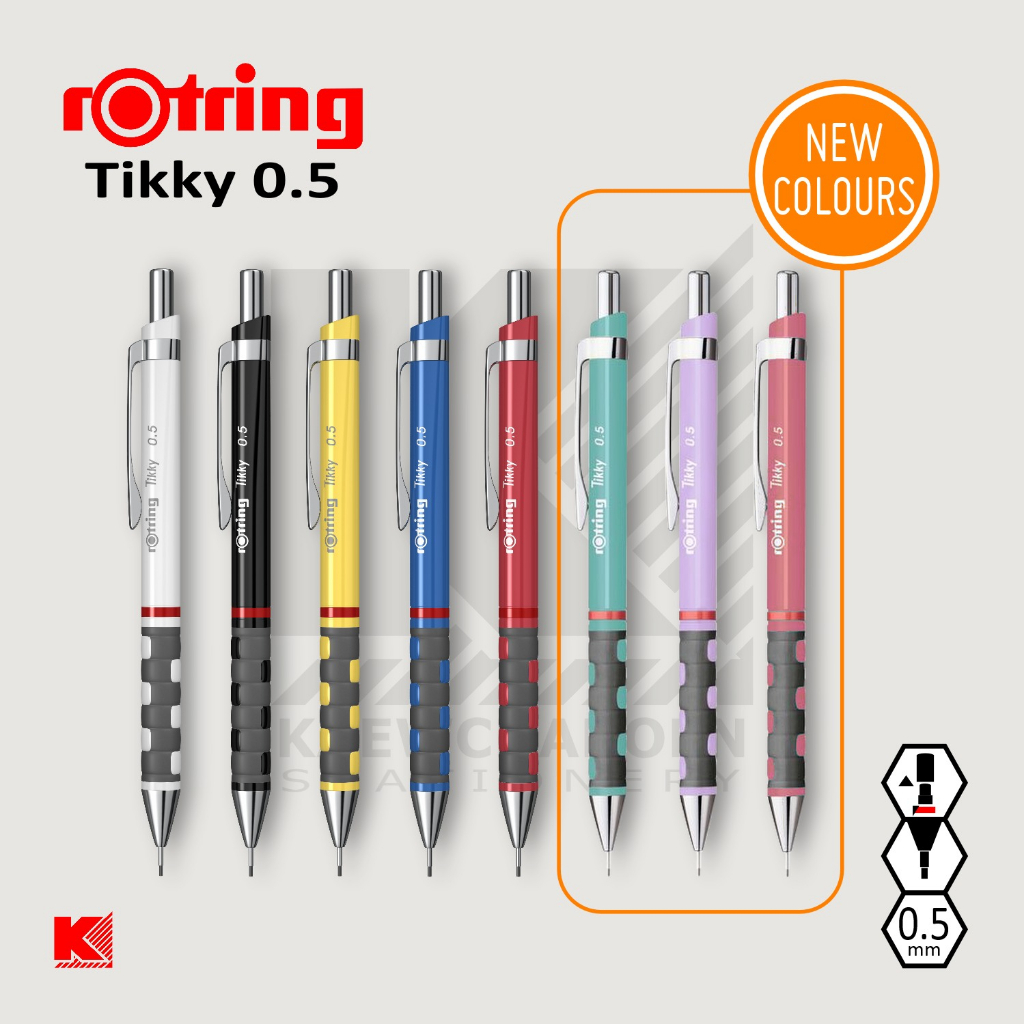 ดินสอกด rOtring Tikky 0.5 มม. สีใหม่ 2023 | Shopee Thailand