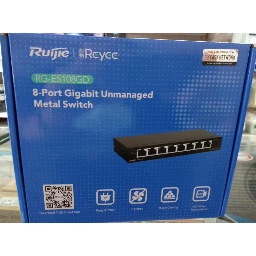 Ruijie 8-Port Gigabit unmanaged Switch, 8 Gigabit RJ45 Ports (RG ...