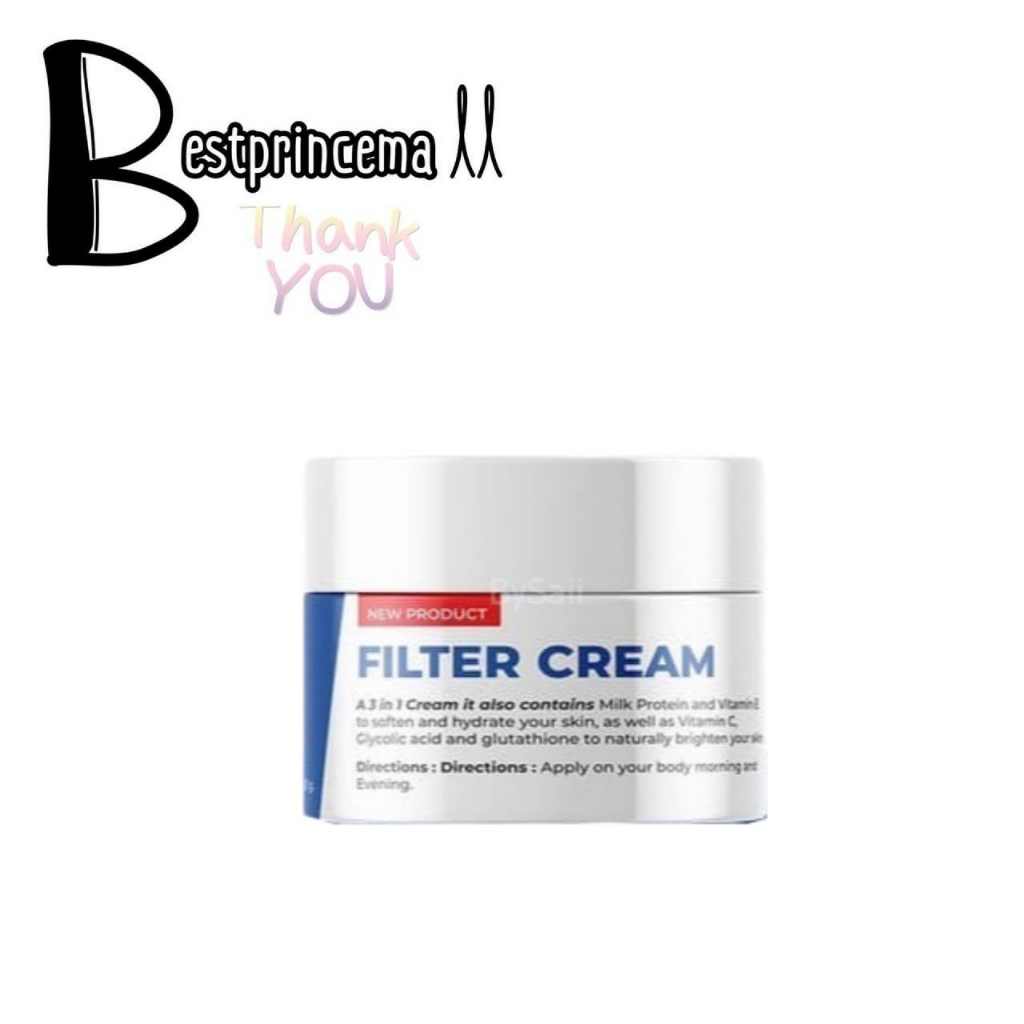 Filter cream หัวเชื้อฟิลเตอร์ แถม ผงกลูต้าสูตรแรง 1 หลอด | Shopee Thailand