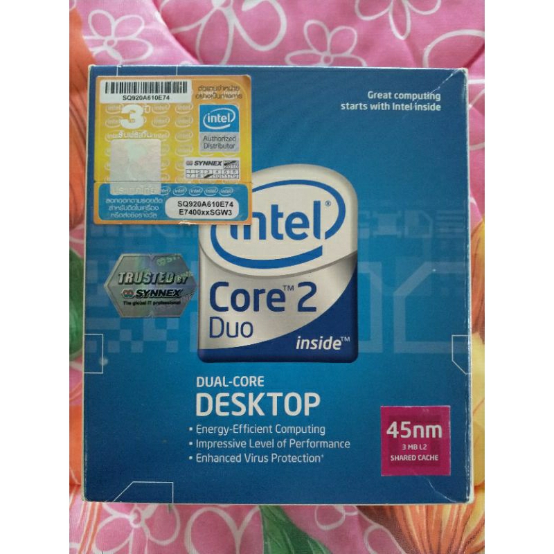 CPU Intel Core 2 Duo E7400 พร้อมอุปกรณ์ครบยกกล่อง | Shopee Thailand