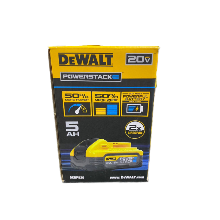 DEWALT แบตเตอรี่ Powerstack 20V Max 5AH รุ่น DCBP520-B1 / แบตเตอรี่ ...