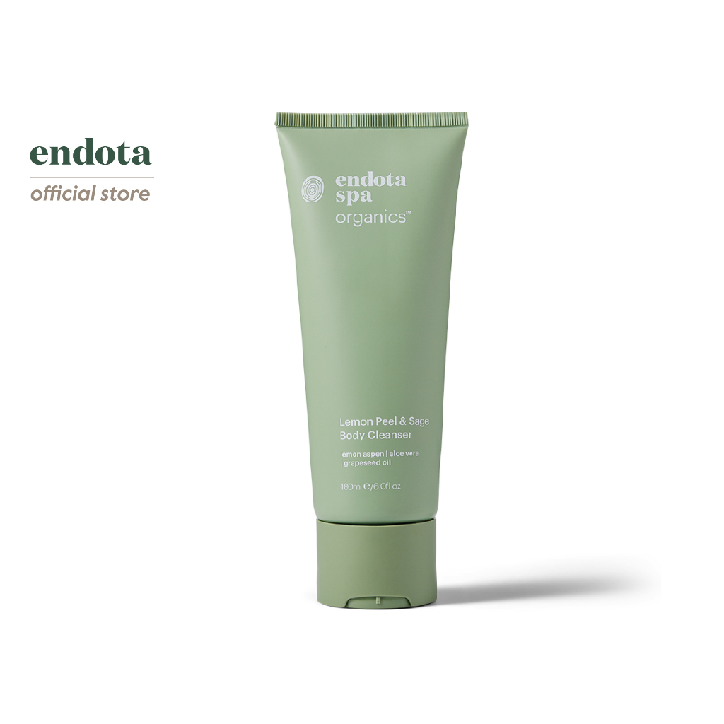 endota Lemon Peel & Sage Body Cleanser เจลอาบน้ำ 180ml - Made in Australia & COSMOS Certified ...