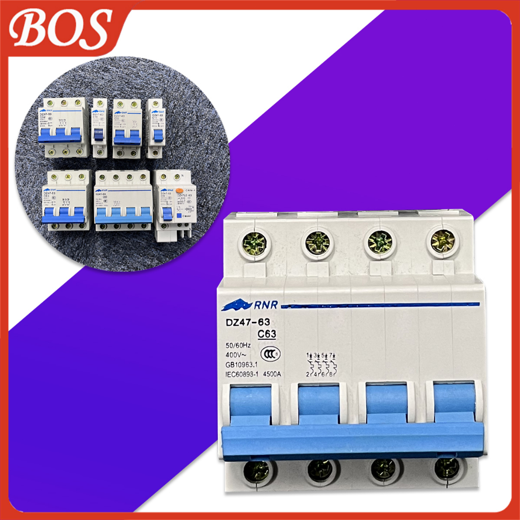 เบรคเกอร์ สวิตช์ไฟหลักCircuit breaker 1P/2P 6A 10A 16A 20A 25A 32A 40A 50A 63A 400V | Shopee ...
