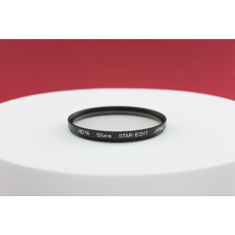 Hoya cross screen filter 55mm sizeฟิลเตอร์เอฟเฟค 8 แฉก สภาพดี พร้อมใช้ ...