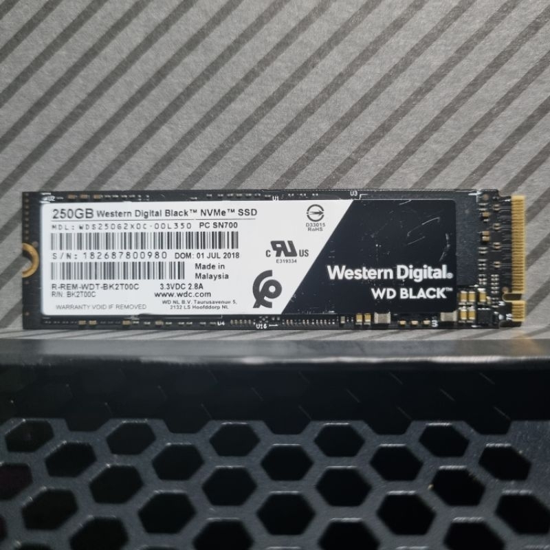 เอสเอสดี SSD M.2 WD BLACK (NVMe) SN 700 250GB มือ2 ใช้งานปกติ มีประกัน ...
