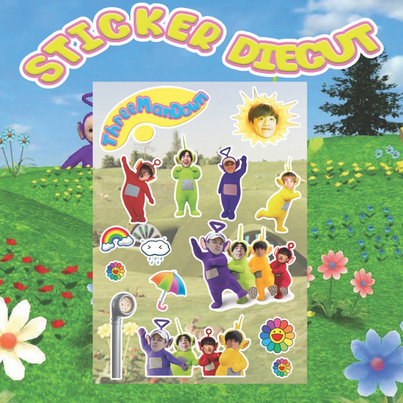 สติกเกอร์ Three Man Down ไดคัท กันน้ำSticker die-cut x New TMD ทรีแมน ...