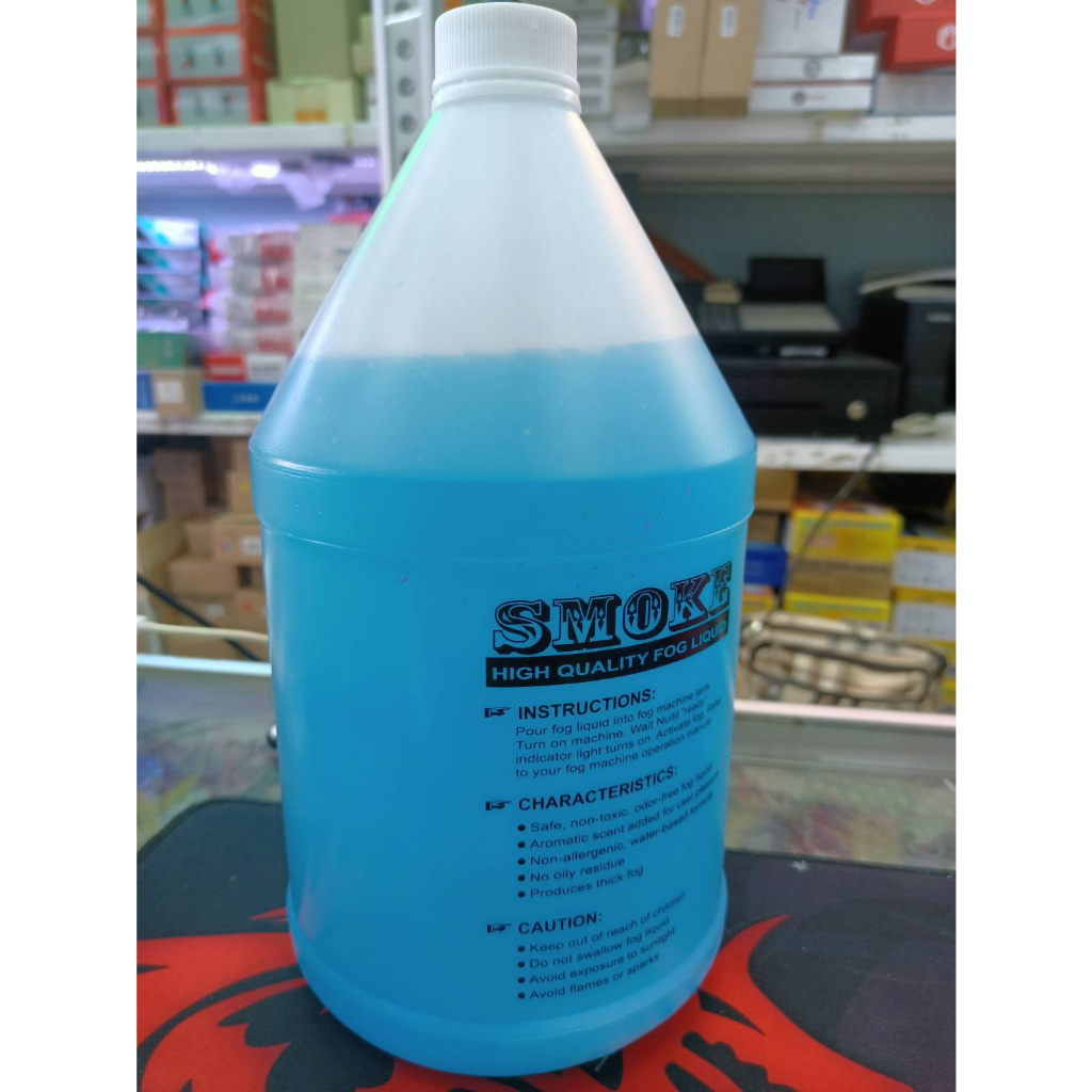 น้ำยาเครื่องสโมค Smoke fog machine oil [ 1 แกลอน 4 ลิตร ] ใช้กับ ...