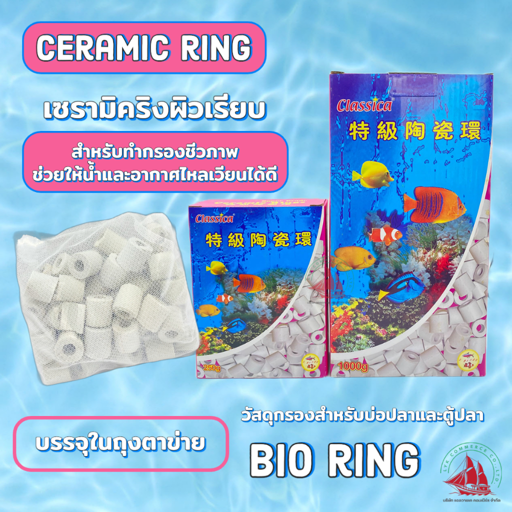 ceramic ring เซรามิคริง ผิวเรียบ สำหรับสร้างกรองชีวภาพ (bio ring) มี ...