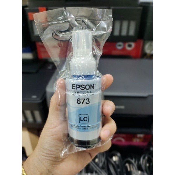 Epson 673 m L800 l 805 หมึกเติม(แบบไม่มีกล่อง)สีแดง ของแท้ M Original Ink Bottle 70ml ของแท้แบบ ...