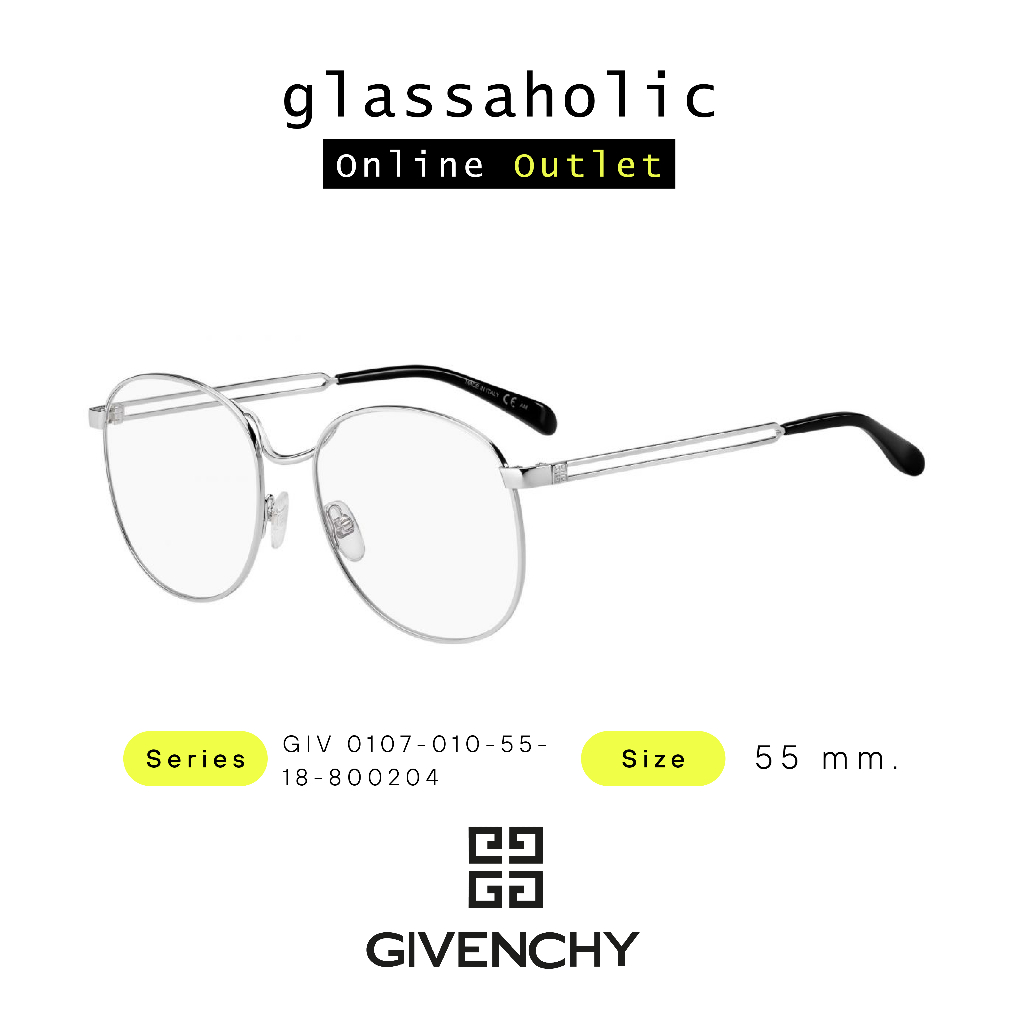 [ลดกระหน่ำ] กรอบแว่นสายตา GIVENCHY รุ่น GIV 0107-010 ทรงกลม สีปรอท ...