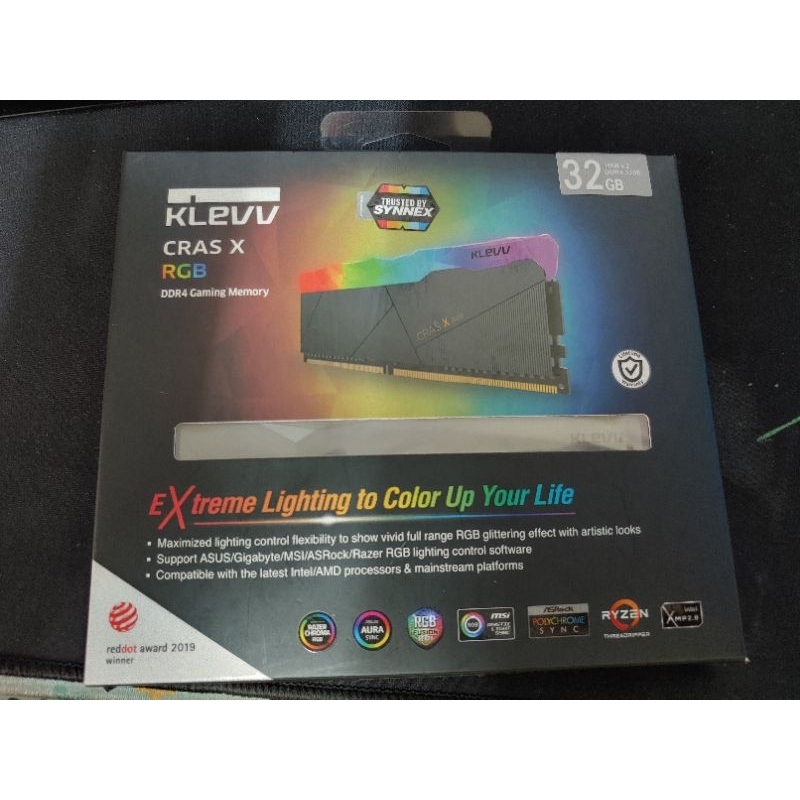 RAM KLEVV CRAS X RGB 32GB(16GB×2) 3200MHz มือสอง | Shopee Thailand