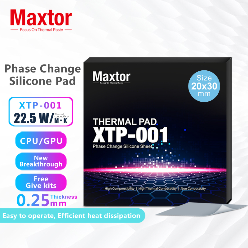 【2023 New Upgrade】Maxtor 22.5W/mk Phase Change Silicone Thermal Pads ...