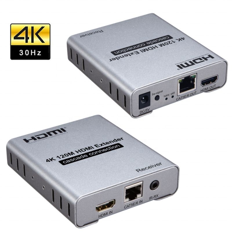 4K 120M HDMI Extender Cascade ผ่าน Cat5e/6 CAT6 RJ45 Ethernet Lan | Shopee Thailand