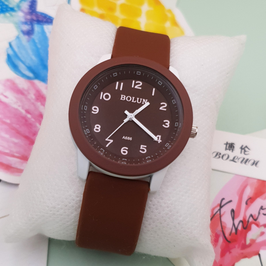 นาฬิกาข้อมือ นาฬิกาแฟชั่น Bolun ( โบลัน ) แบรนด์แท้ สายยาง หลากสี รุ่น ...