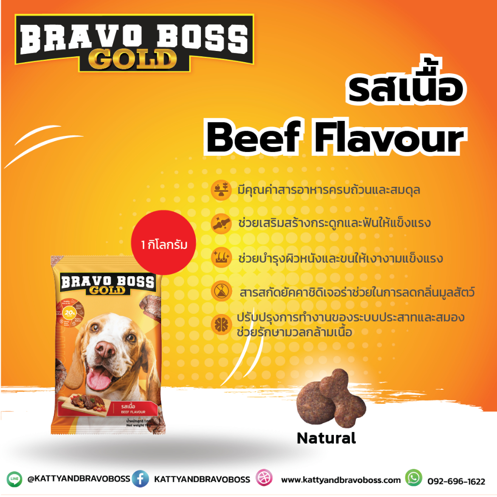 Bravo Boss อาหารสุนัข 1 กิโลกรัม | Shopee Thailand