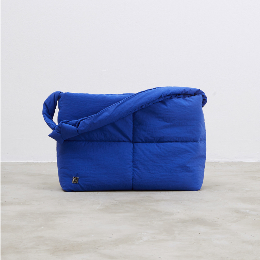 Pouf Bag - Textured Japanese Nylon With freestyle adjustable strap ...
